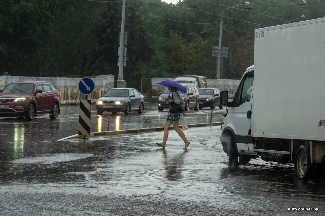Ливень в Минске. Показываем, как это было