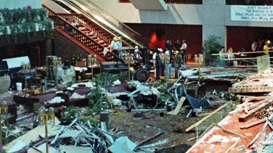 Падение подвесных галерей в отеле Hyatt Regency