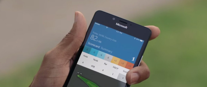 Microsoft на презентации продемонстрировала свой смартфон с интерфейсом iOS